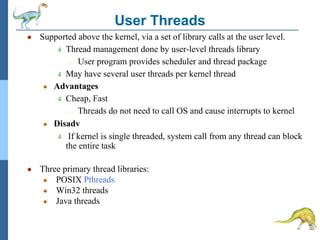 Multithreaded Programming In Oprating System Ppt