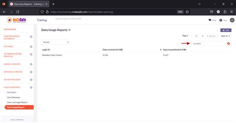 Data Usage Report