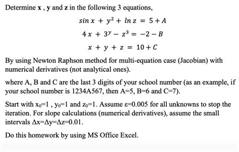 Solved A B C PLEASE DO ON EXCEL AND PLEASE ADD Chegg Com