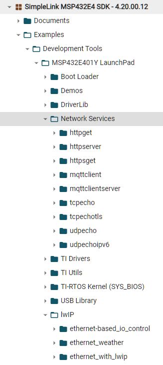 msp432e401y ethernet connectivity to msp432 arm based