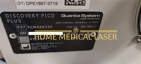 Quanta Systems Pico Discovery Plus HOME MEDICAL LASER