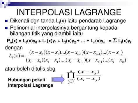 Ppt Bab 5 Interpolasi Dan Penghampiran Powerpoint Presentation Free