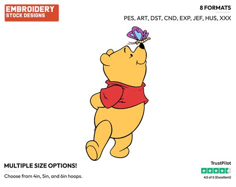 Winnie Butterfly Winnie The Pooh Winnie The Pooh Disney