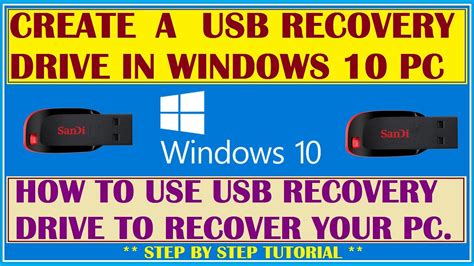 How To Create A Windows Usb Recovery Drive