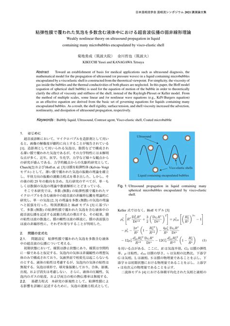 Pdf Weakly Nonlinear Theory On Ultrasound Propagation In Liquid