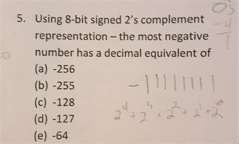 Solved Os 5 Using 8 Bit Signed 2 S Complement Chegg Com