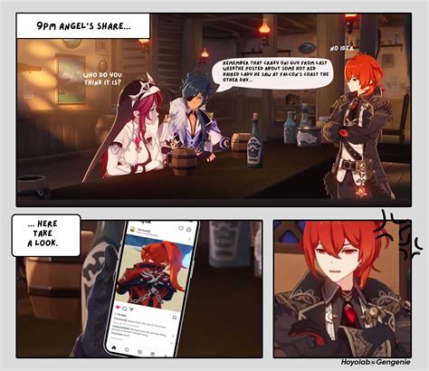 Diluc S Ponytail Strikes Again Genshin Impact Hoyolab