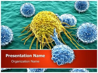 Professional Cancer Cells Editable PowerPoint Template