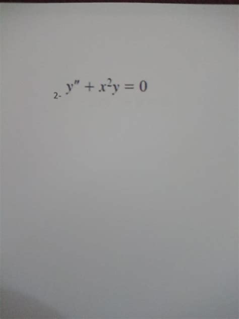 Solved Find Two Power Series Solutions Of The Given
