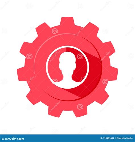 User Icon And Gear Icon For Your Web Site Design Logo App Ui Stock Vector Illustration Of