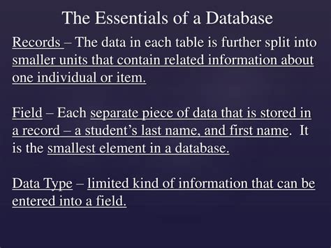 Ppt Database Basics Powerpoint Presentation Free Download Id1577126