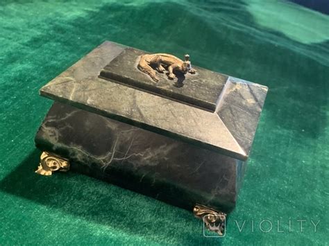 Шкатулка из змеевика . Под реставрацию (115615822) - купити Violity