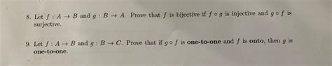 Solved Let F A B And G B A Prove That F Is Chegg
