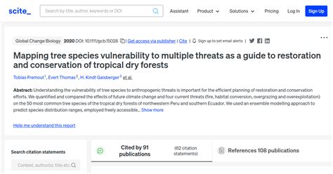 Mapping Tree Species Vulnerability To Multiple Threats As A Guide To