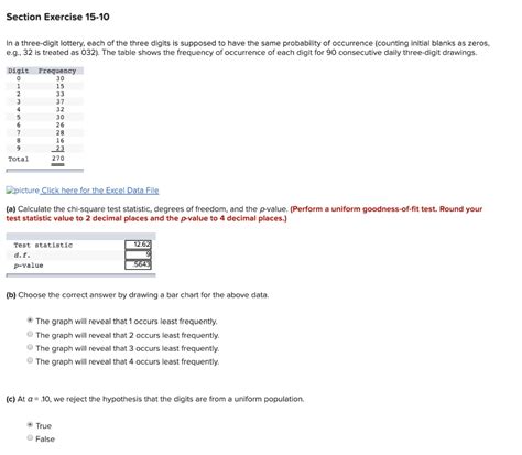 Solved Section Exercise 15 10 In A Three Digit Lottery Each