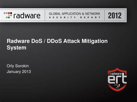 Ppt Radware Dos Ddos Attack Mitigation System Powerpoint Presentation Id2133352
