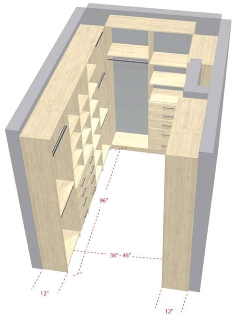 Walk In Closet Dimensions Master Closet Design Dream Closet Design