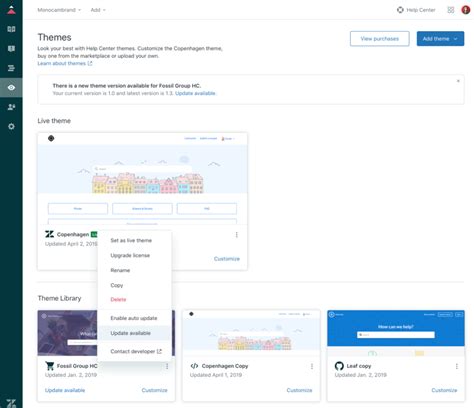 Managing Guide Themes From The Zendesk Marketplace Zendesk Help