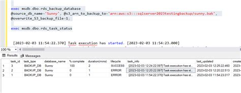 Backup And Restore Rds Sql Server Database To S3 Storage In Aws