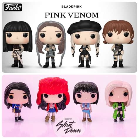 พร้อมส่ง Blackpink Funko Pop Figure And Keychain Lisa Jennie Jisoo RosÉ Shut Down Pink Venom