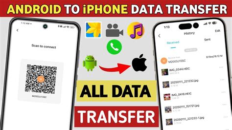 How to transfer data from android to iphone | Android se iphone me data ...