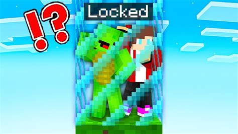Why Mikey And JJ LOCKED In THE SKY In Minecraft Maizen YouTube