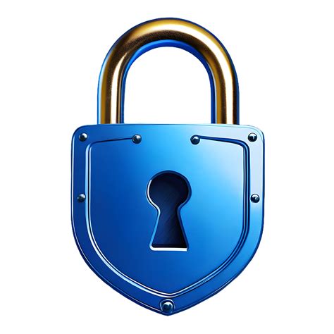 AI Generated Padlock Icon Symbol D Isolated On Transparent Background PNG
