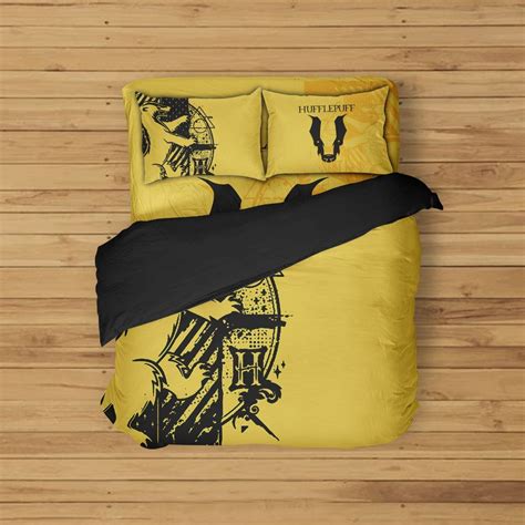 The Hufflepuff Badger Harry Potter Bed Set Wackytee