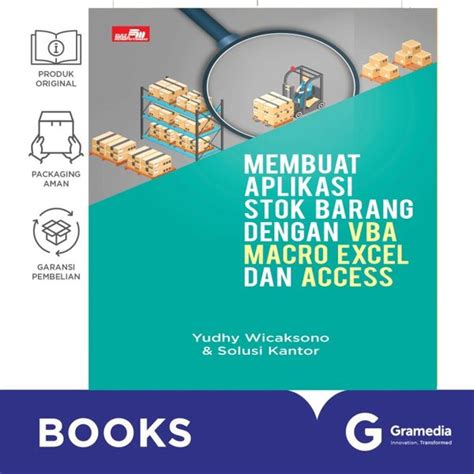 Jual Membuat Aplikasi Stok Barang Dengan Vba Macro Excel Dan Access Di