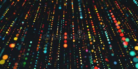 Experience A Digital Stream With Colorful Visualizations Depicting A