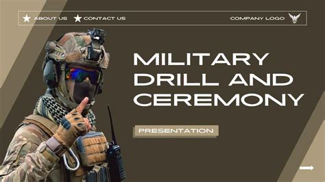 Military Drill And Ceremony Free Slides Template — Slidescarnival