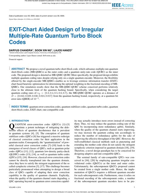 pdf exit chart aided design of irregular multiple rate quantum turbo