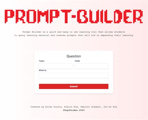 Prompt Builder Devpost