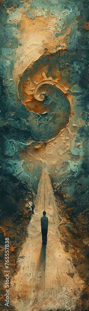 Design A Captivating Image Of A Person Standing At A Crossroads Facing Multiple Paths