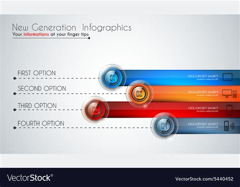 infographics modern template to classify data vector image