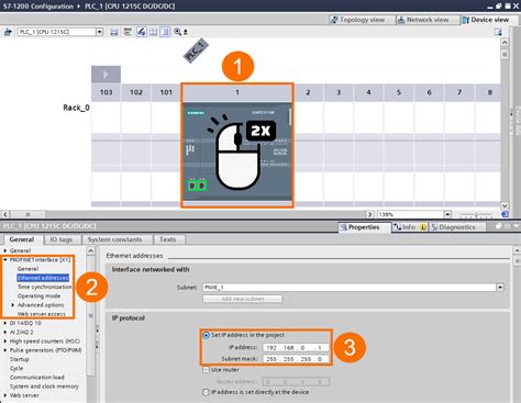 S7 1200 Plc Configuration Cpu Digital Io Settings