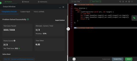Dsa Cpp Day28 Gfg Geeksstreak2025 Binarysearch Stlmagic