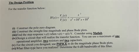 solved can you construct the straight line bode plot for