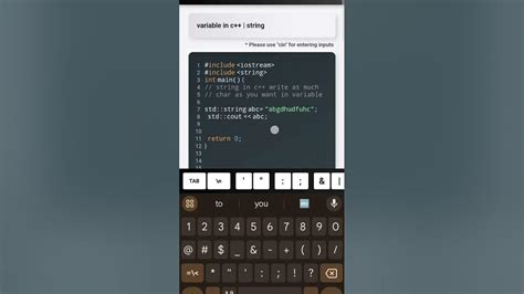 Variable In C Std String Youtube