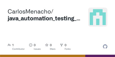 GitHub CarlosMenacho Java Automation Testing Example