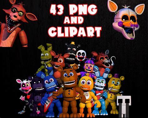 Five Nights At Freddys Instant Download Birthday Png And Clipart