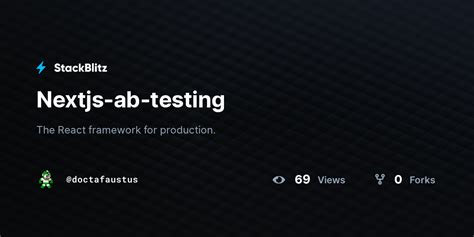 nextjs ab testing stackblitz