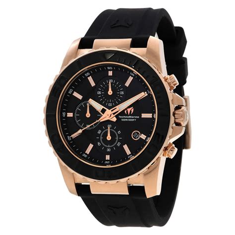 Technomarine Sea Chronograph Quartz Black Dial Mens Watch Tm 725002