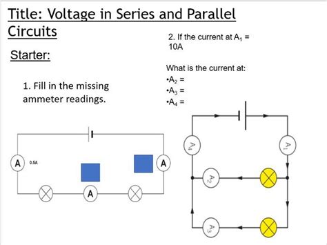Voltage In Series Parallel Circuits Complete Lesson KS Teaching Resources
