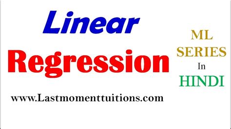 Linear Regression In Machine Learning In Hindi Machine Learning