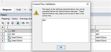 solved source tables may not be populated before transformation runs