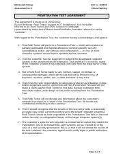 Ethical Hacking Penetration Test Agreement Scope Course Hero