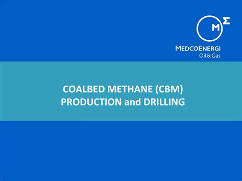 Indonesia Coalbed Methane Cbm In General Ppt
