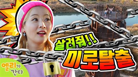 엘리가 간다 미션 흔들리는 전망대를 탈출하라 엘리와 꼬마캐리의 미로탈출 엘리앤 투어 Youtube