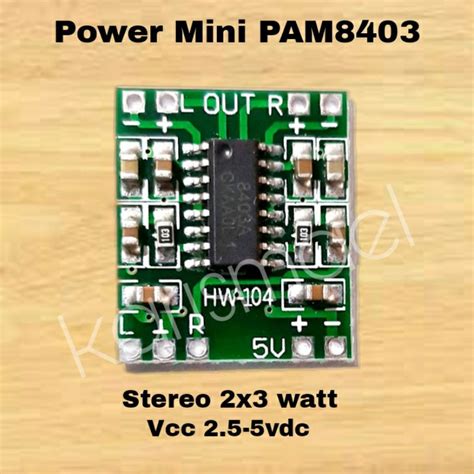 Jual Kit Power Mini Pam8403 5v Shopee Indonesia